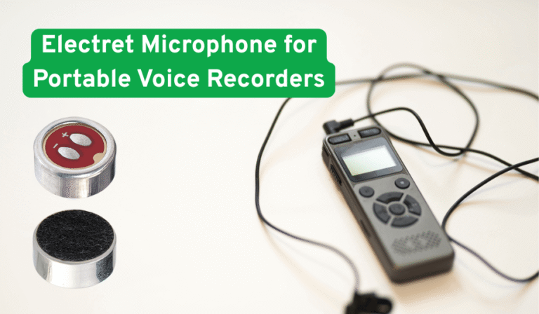 Electret Microphone for Portable Voice Recorders - ECMIC
